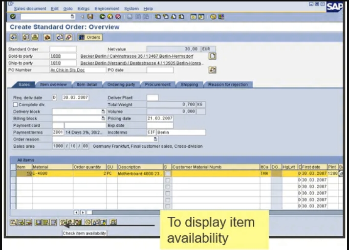 【SAP供应链】可承诺（ATP）：如何配置SAP ATP